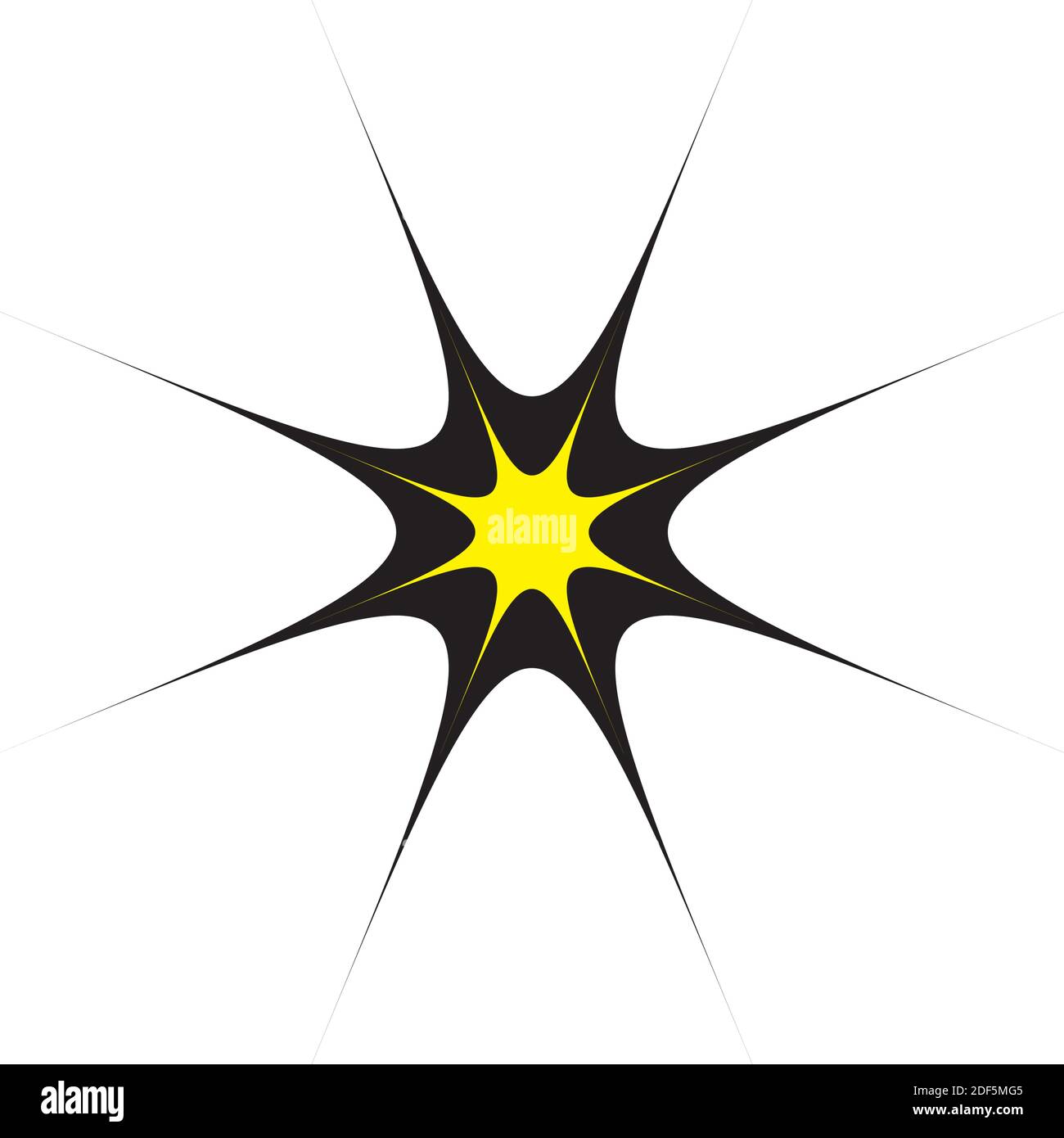 Yellow star light vector Cut Out Stock Images & Pictures - Alamy