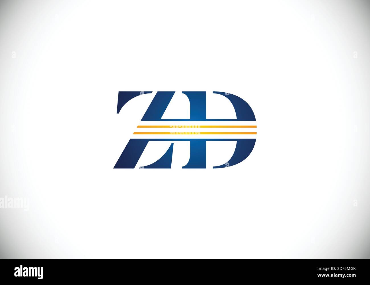 Initial Monogram Letter Z D Logo Design Vector Template Stock Vector ...