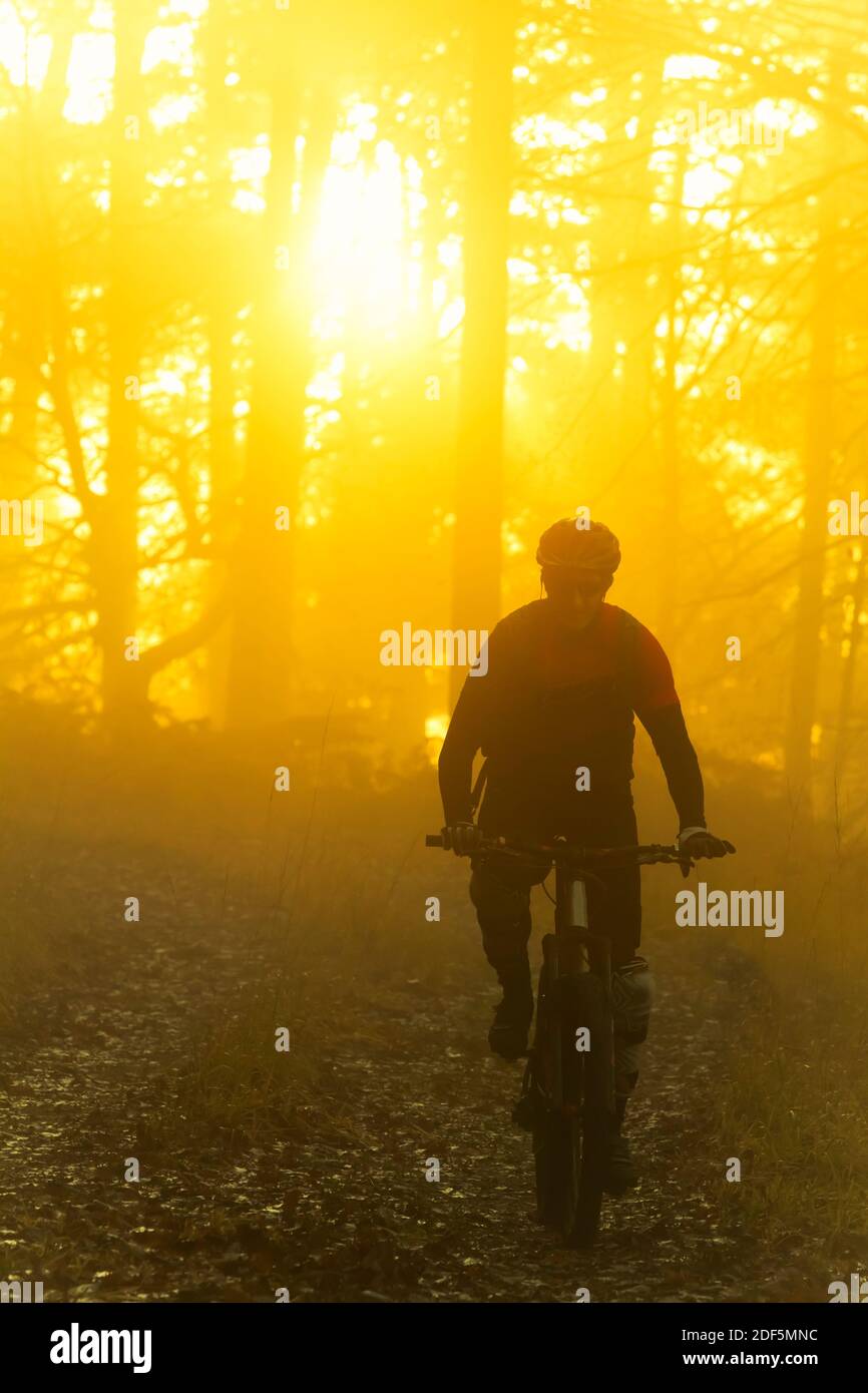 Bike riding at sunset hi-res stock photography and images - Alamy