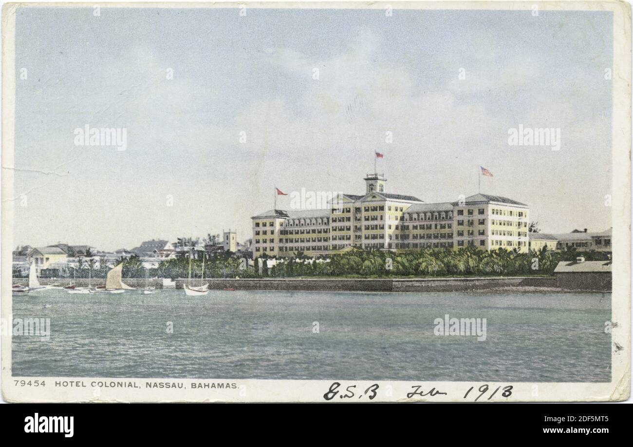 Hotel Colonial, Nassau, Bahamas, still image, Postcards, 1898 - 1931 ...
