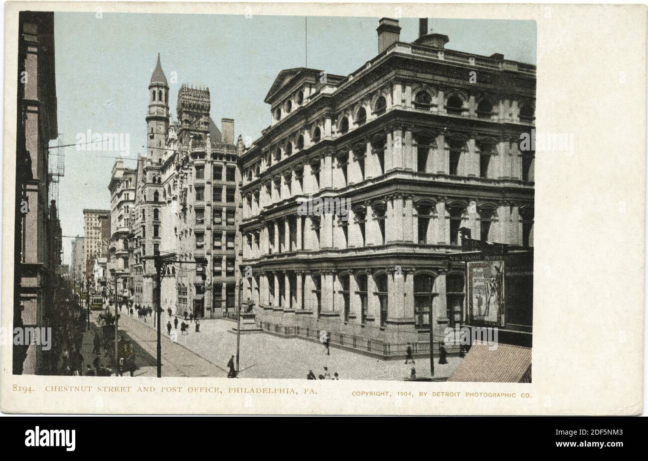 Post Office and Chestnut Street, Philadelphia, Pa., still image ...
