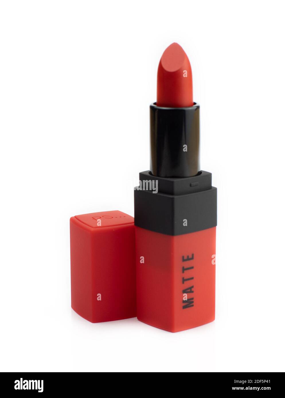 Red Lipstick open lid Stock Photo - Alamy