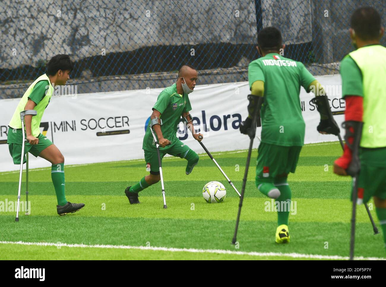 Jakarta, Indonesia. 3rd Dec, 2020. Players of Indonesia Amputee ...