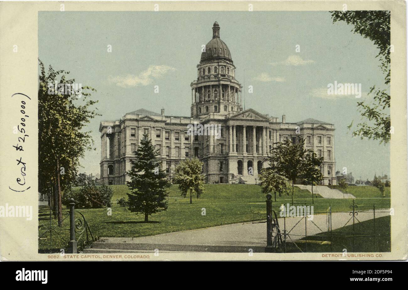 The State Capitol, Denver, Colo., still image, Postcards, 1898 - 1931 ...