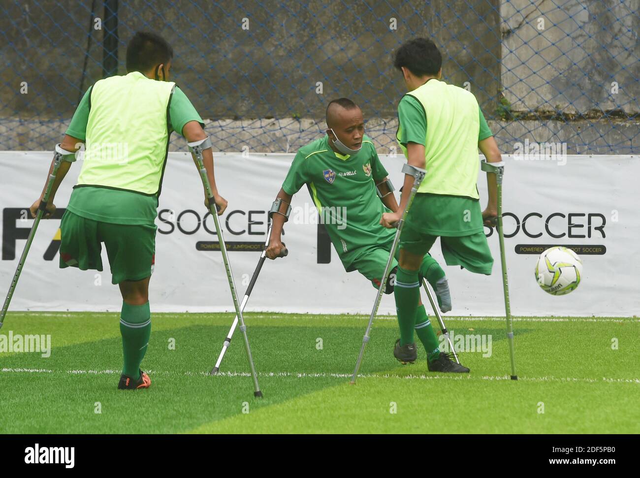 Jakarta, Indonesia. 3rd Dec, 2020. Players of Indonesia Amputee ...