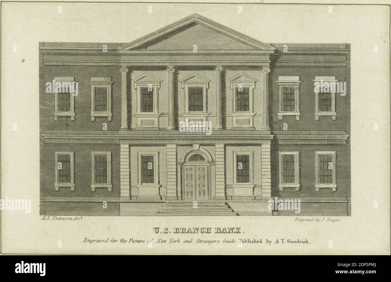 U.S. Branch Bank, still image, Prints, 1775 - 1890 Stock Photo - Alamy