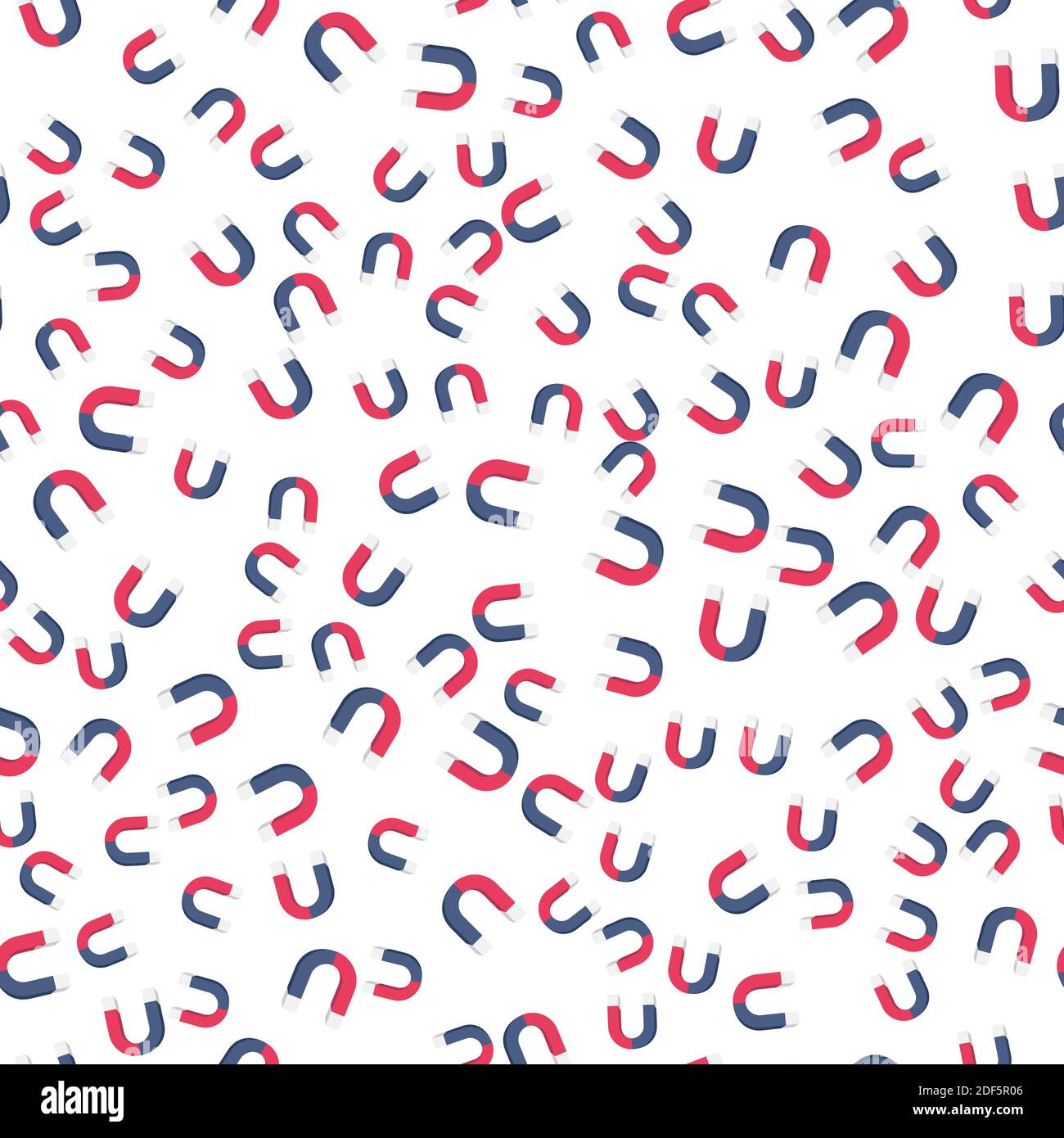 Magnet Seamless Pattern Background. Illustration Stock Photo - Alamy