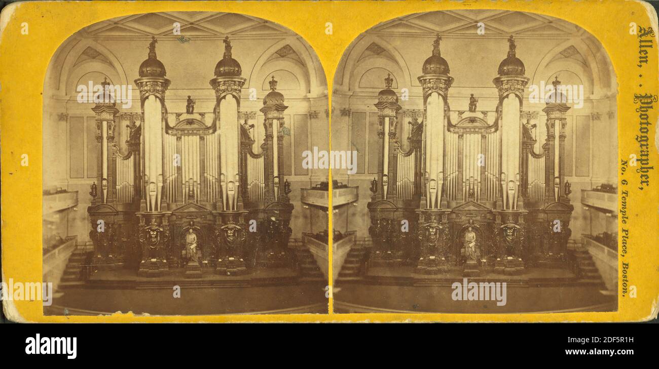 Great organ, Boston music hall., still image, Stereographs, 1850 - 1930 ...