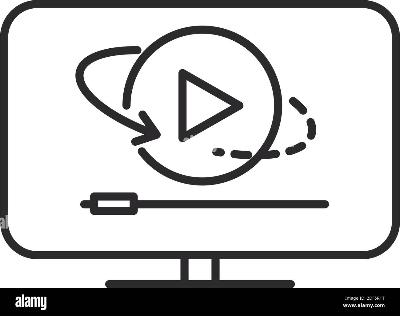 augmented reality computer simulation 360 degree vector illustration ...