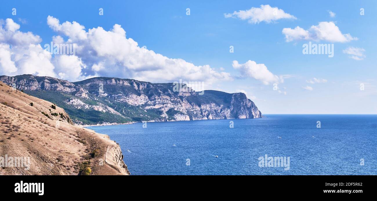 Seascape. View of Cape Aya, the vicinity of Balaklava, Sevastopol ...