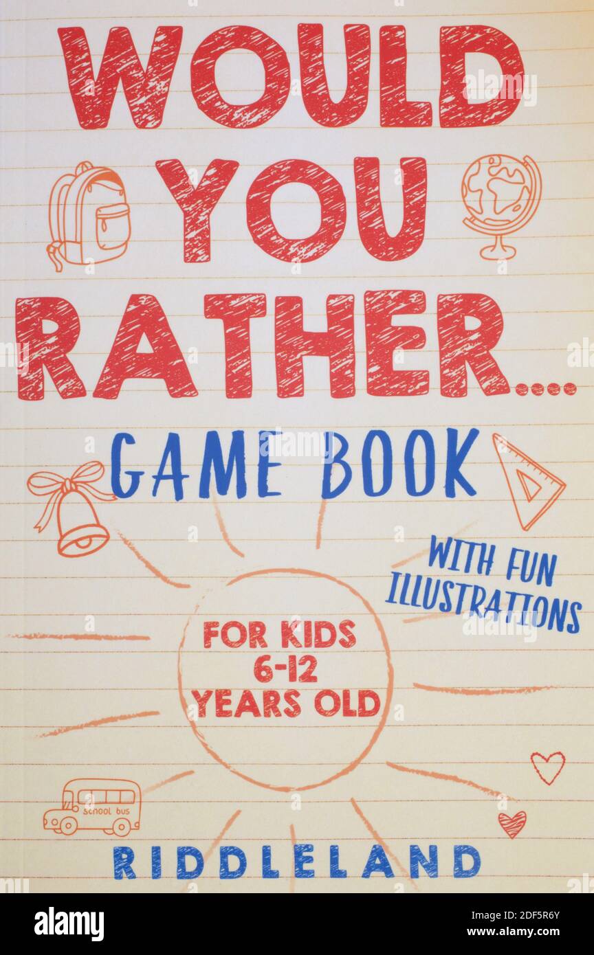 The book, Would you rather game book by Riddleland Stock Photo - Alamy The book, Would you rather game book by Riddleland Stock Photo - Alamy