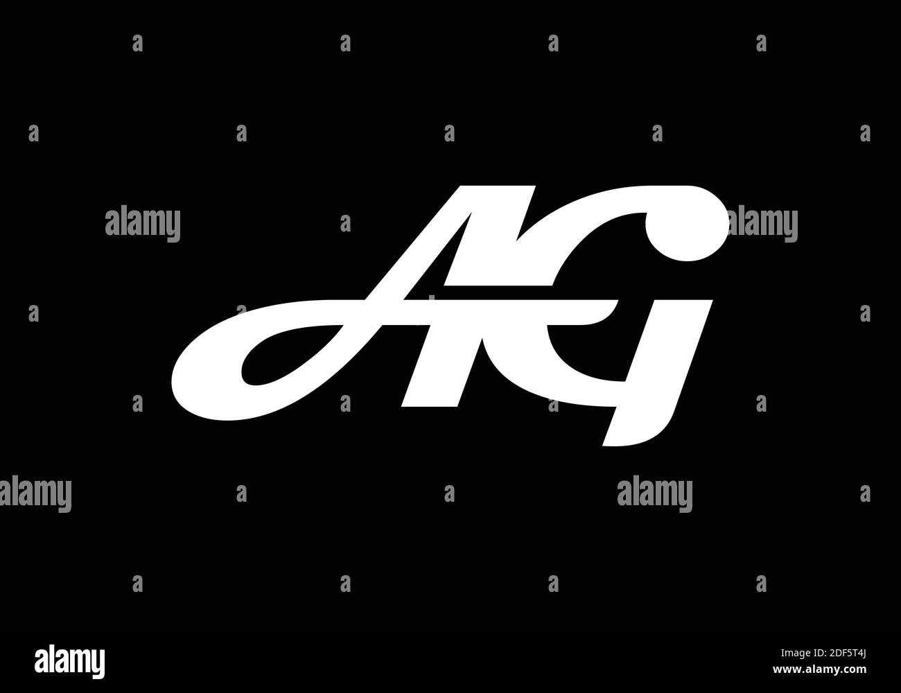 Initial Monogram Letter A G Logo Design Vector Template. Graphic ...