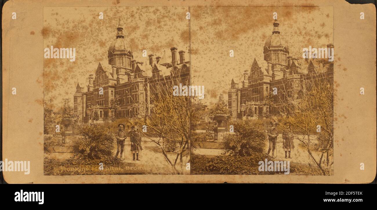 Johns Hopkins Hospital., still image, Stereographs, 1850 - 1930 Stock ...