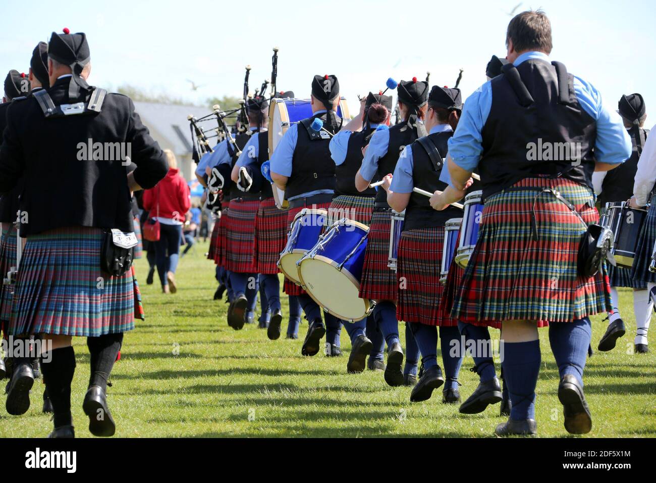 Pipes in the Park, Low Green, Ayr, June 2015,Ayrshire, Scotland , UK ...