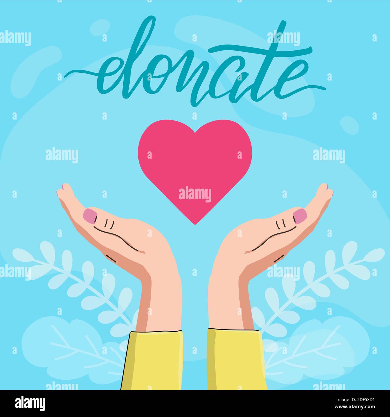 Love concept hand giving Stock Vector Images - Alamy