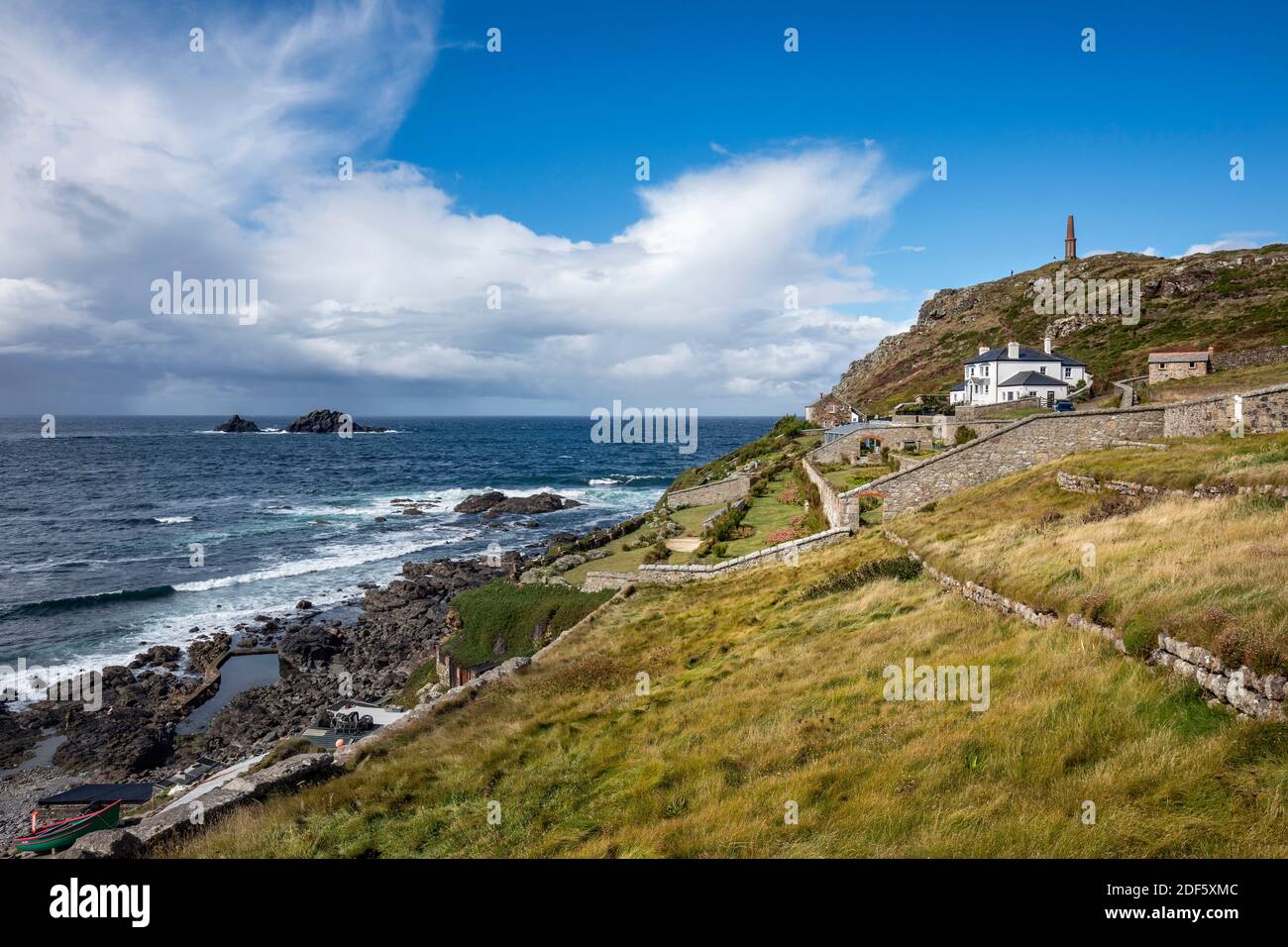 Cape Cornwall; Cornwall; UK Stock Photo - Alamy