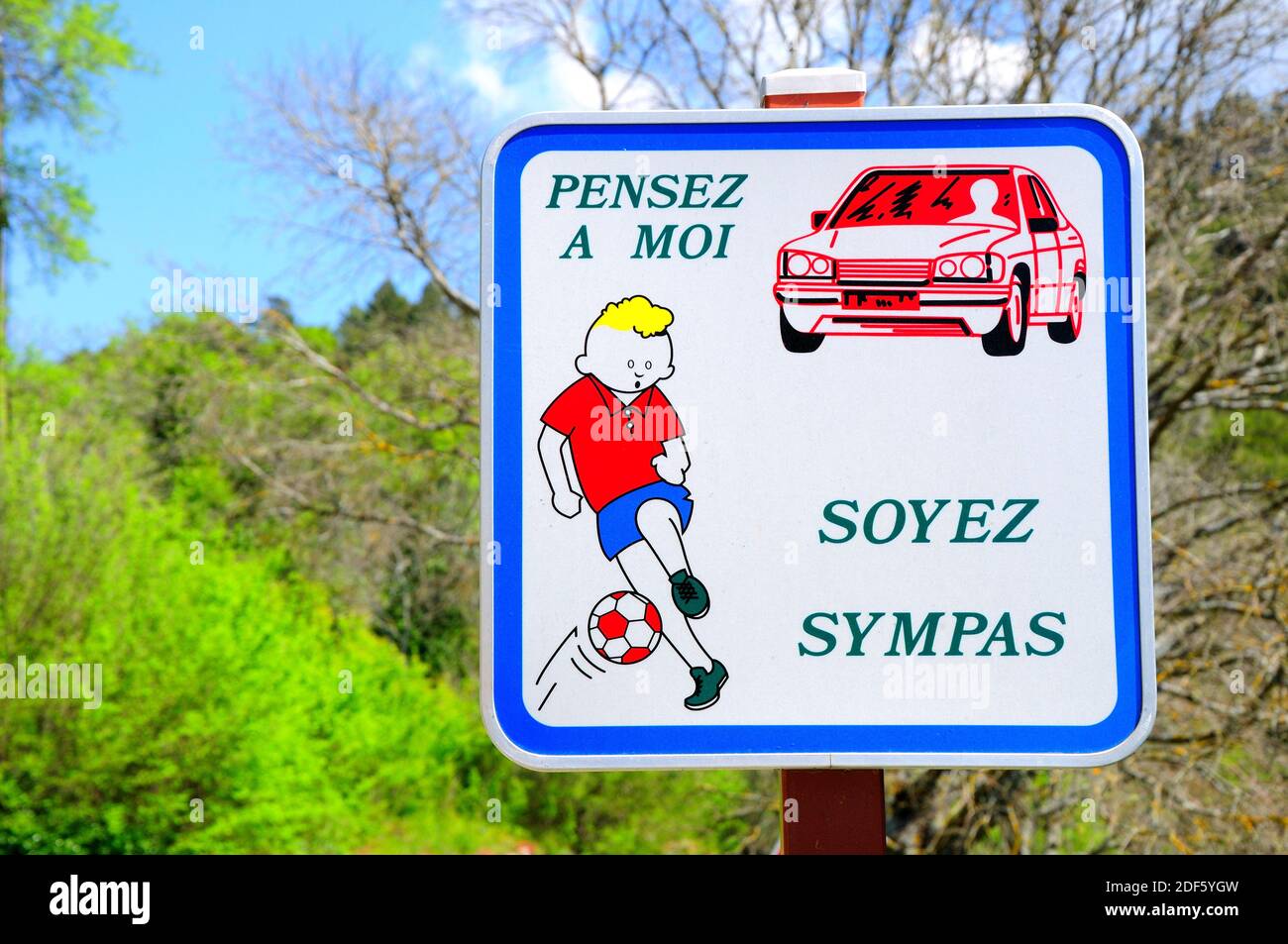 French warning sign hi-res stock photography and images - Alamy