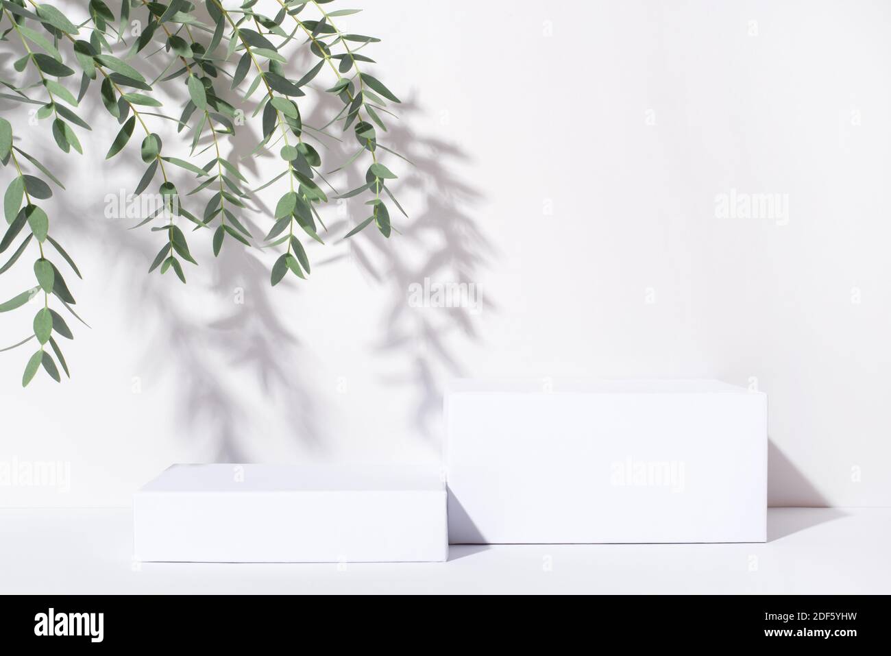 White background for cosmetic products Stock Photo - Alamy