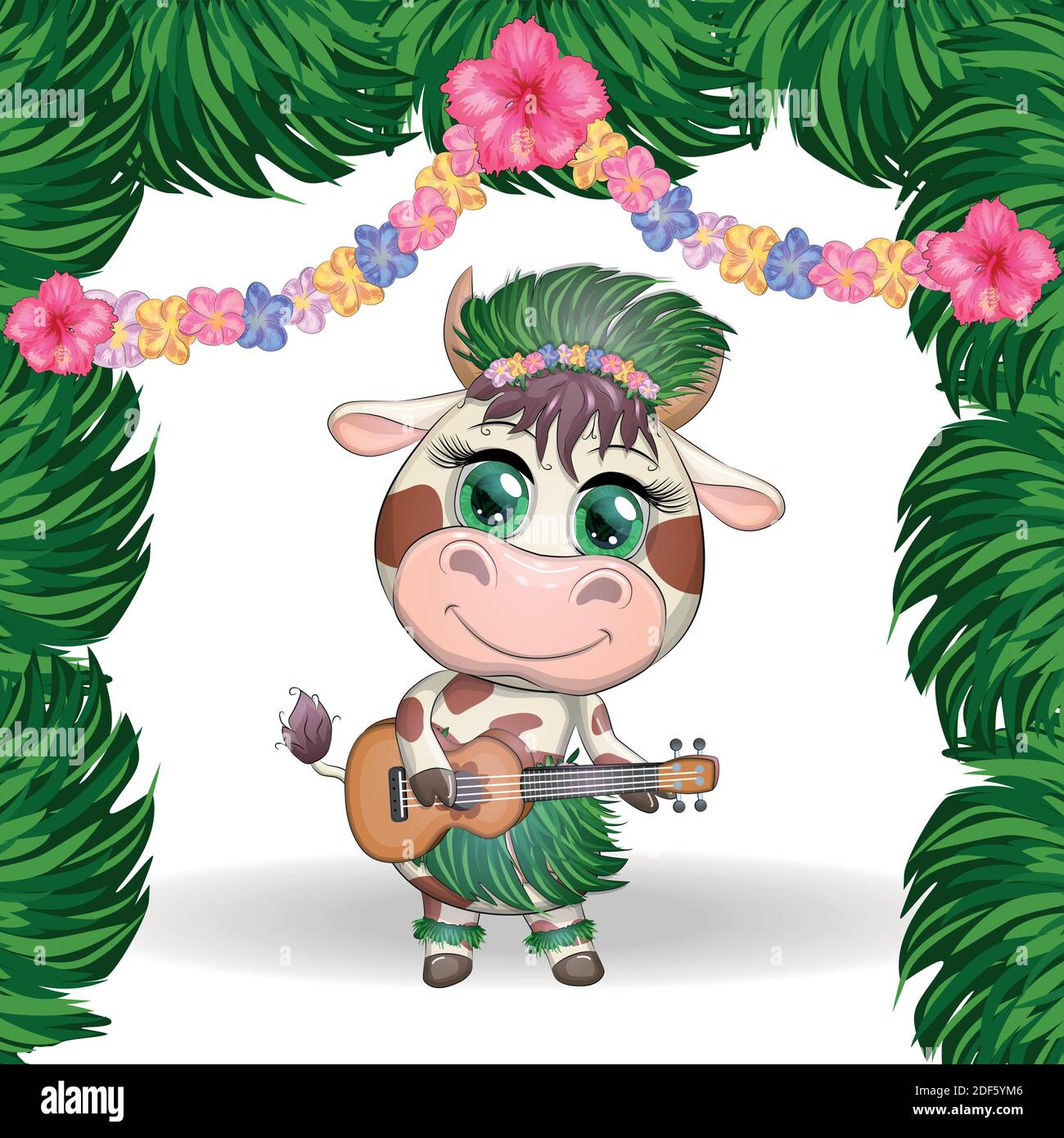 Hawaiian cattle Stock Vector Images - Alamy