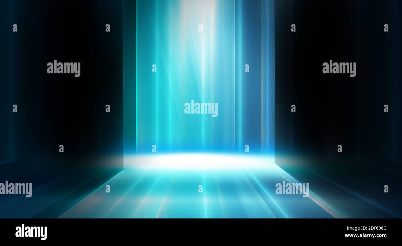 Abstract high technology background, empty backdrop light effects on ...