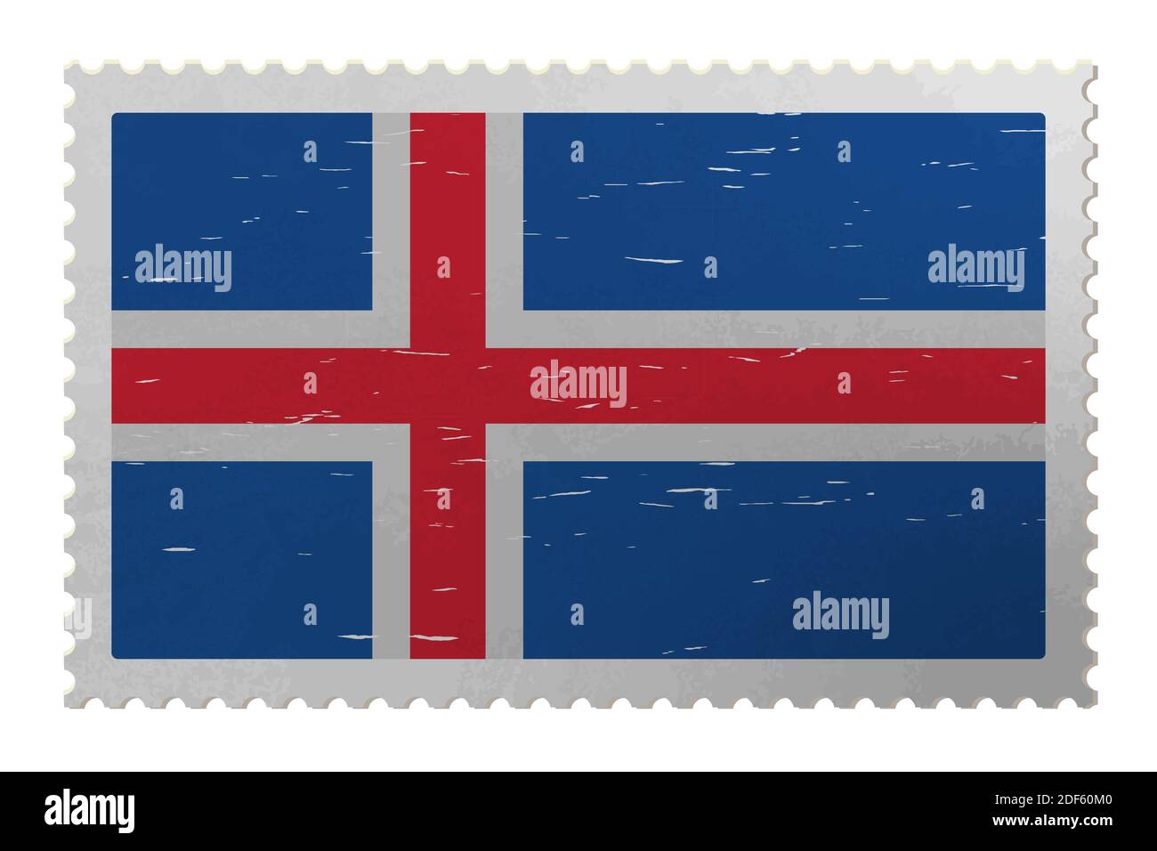 Iceland stamp vector vectors hi-res stock photography and images - Alamy