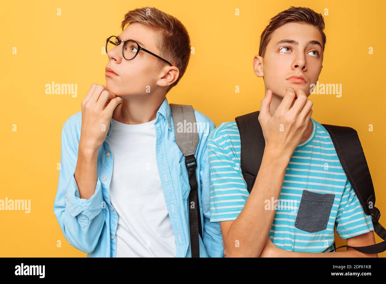 Two thoughtful teenagers, guys who are trying to find the right ...