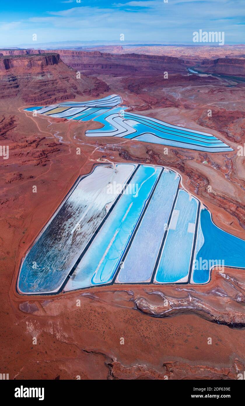 Texas gulf potash pond hi-res stock photography and images - Alamy