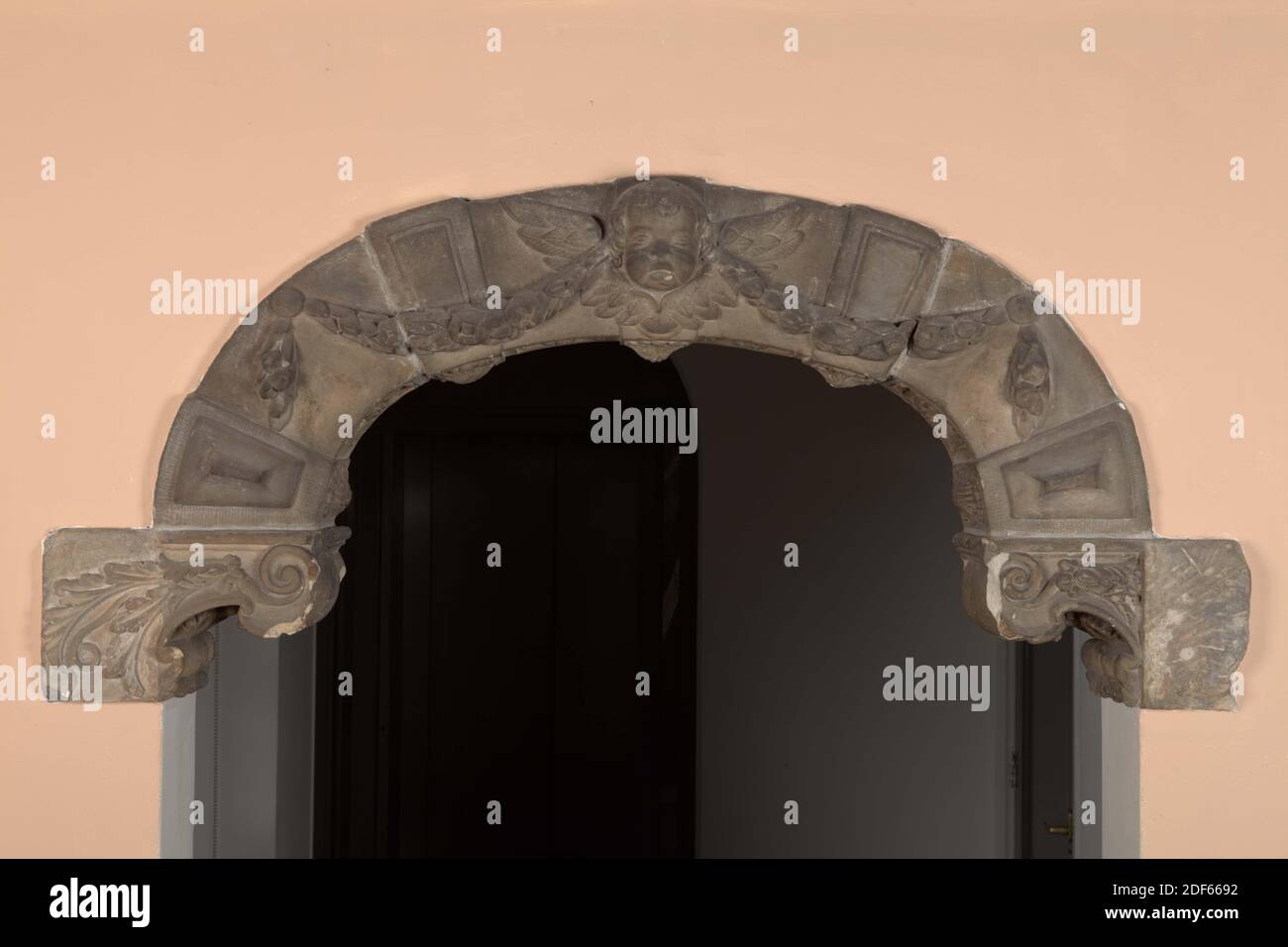 arch, Anonymous, 17th century, hewn, Sandstone arch consisting of ...