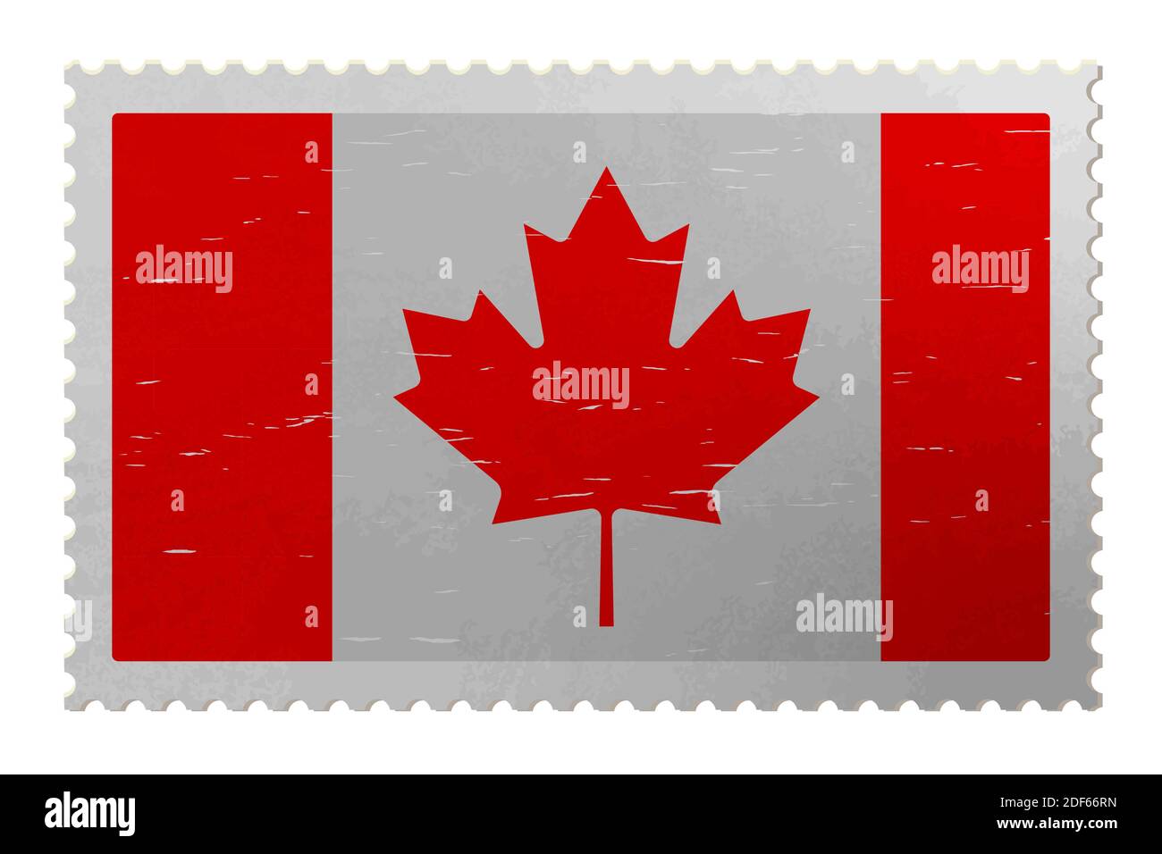 Canada flag old postage stamp Cut Out Stock Images & Pictures - Alamy