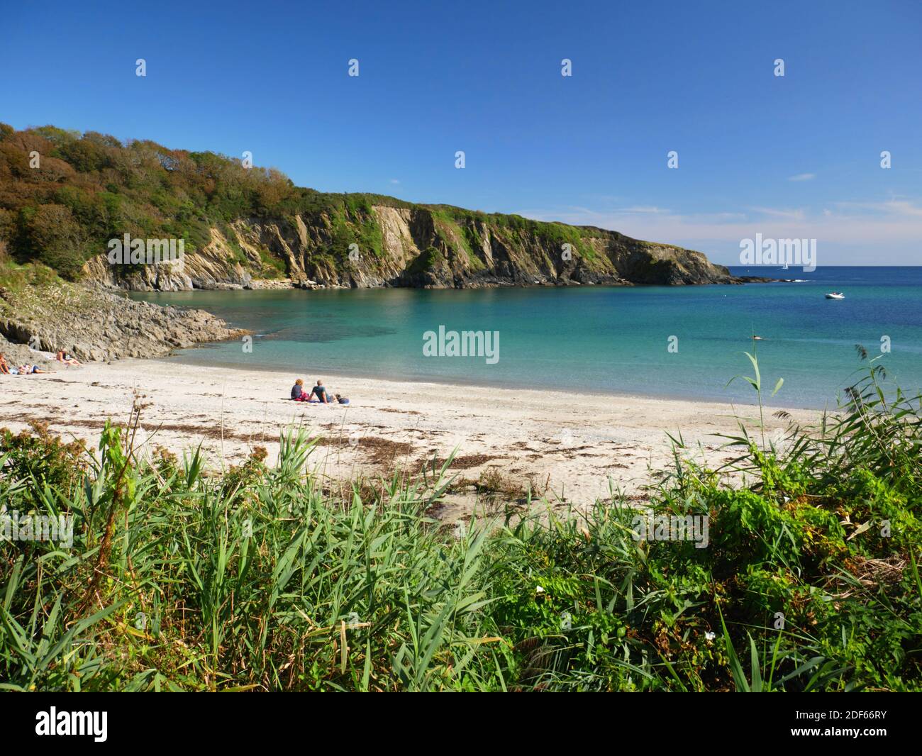 Cornwall polridmouth beach hi-res stock photography and images - Alamy