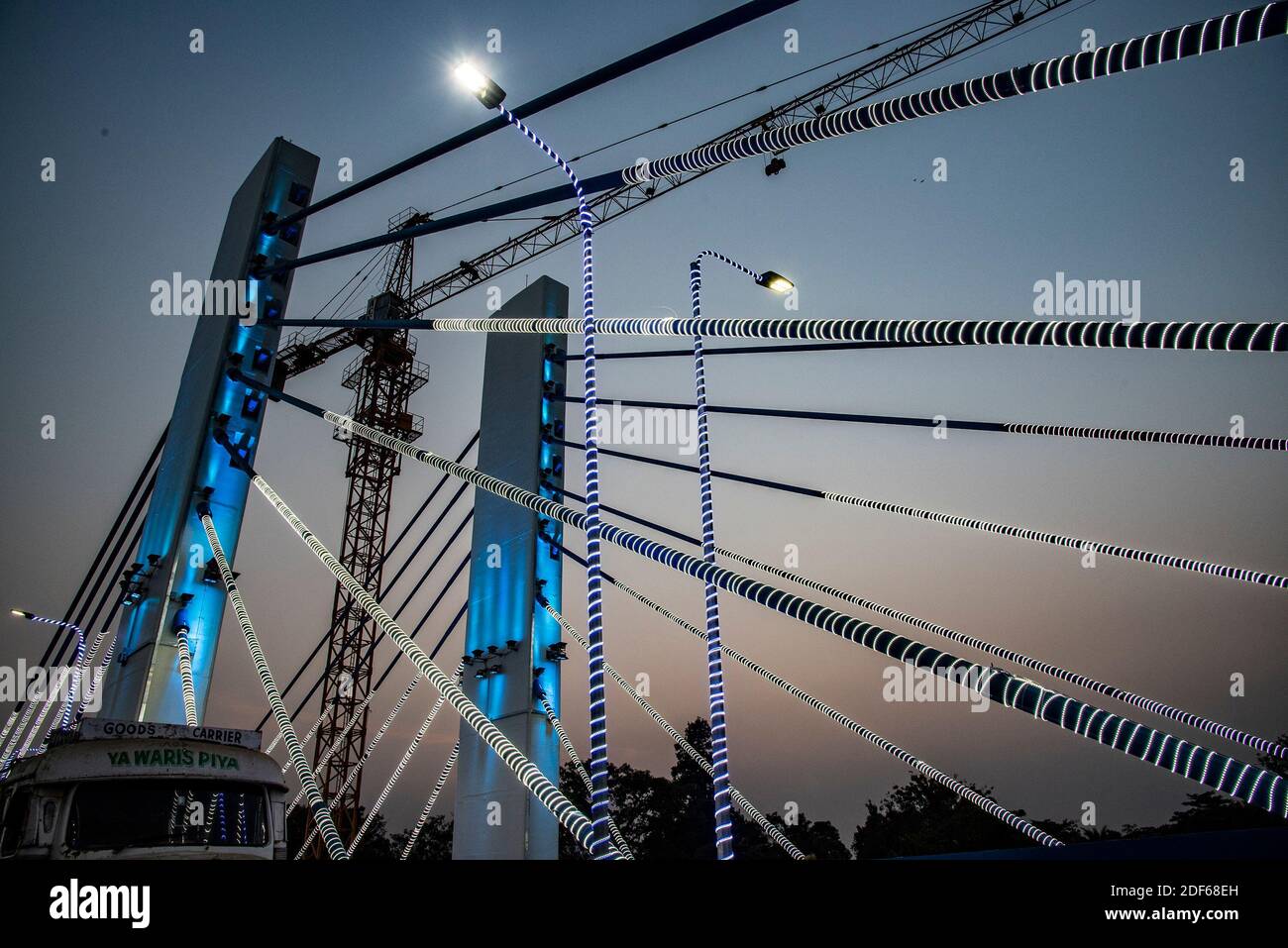 Different view of newly built Majerhat bridge just on the penultimate ...