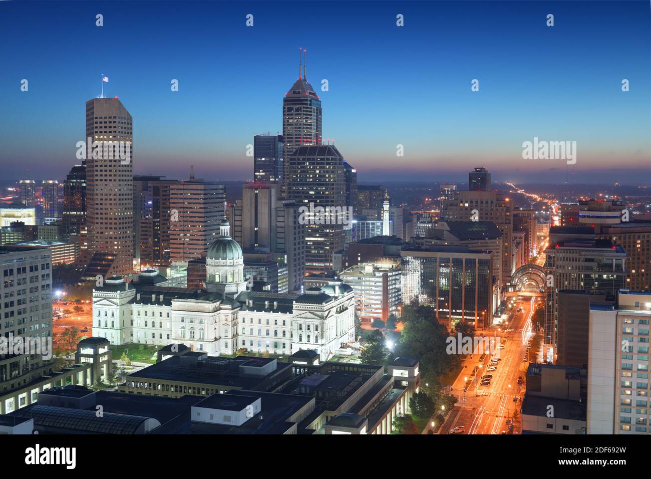 Indiana State Capitol Building in Indianapolis, Indiana, USA Stock ...