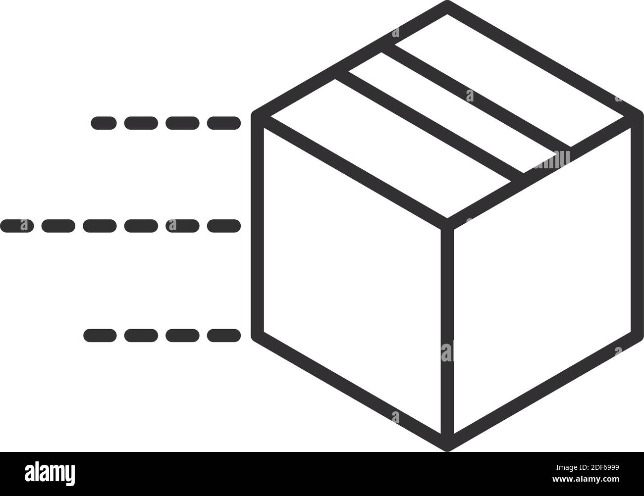 delivery speed service order vector illustration line style design ...