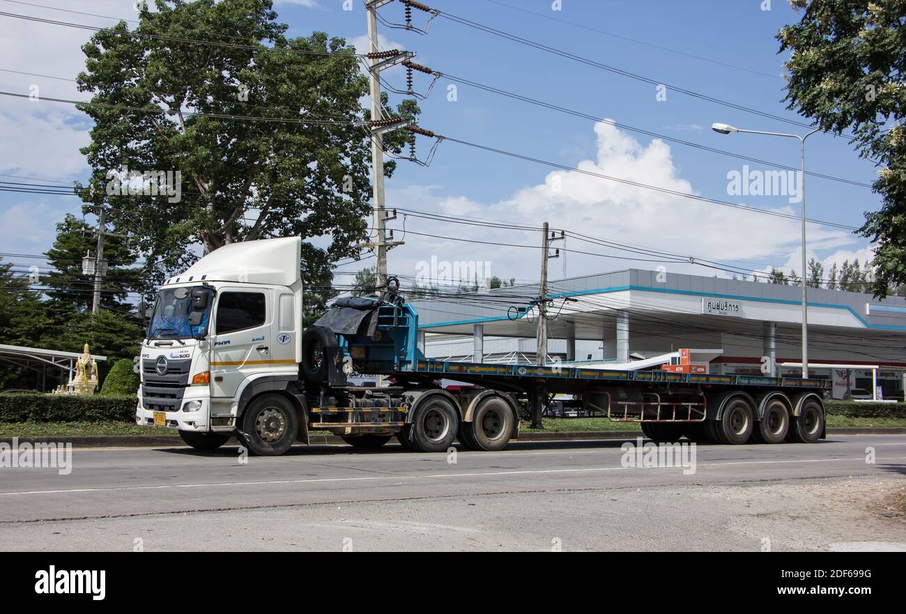 Chiangmai, Thailand - November 3 2020: Trailer Truck of STP Company. On ...