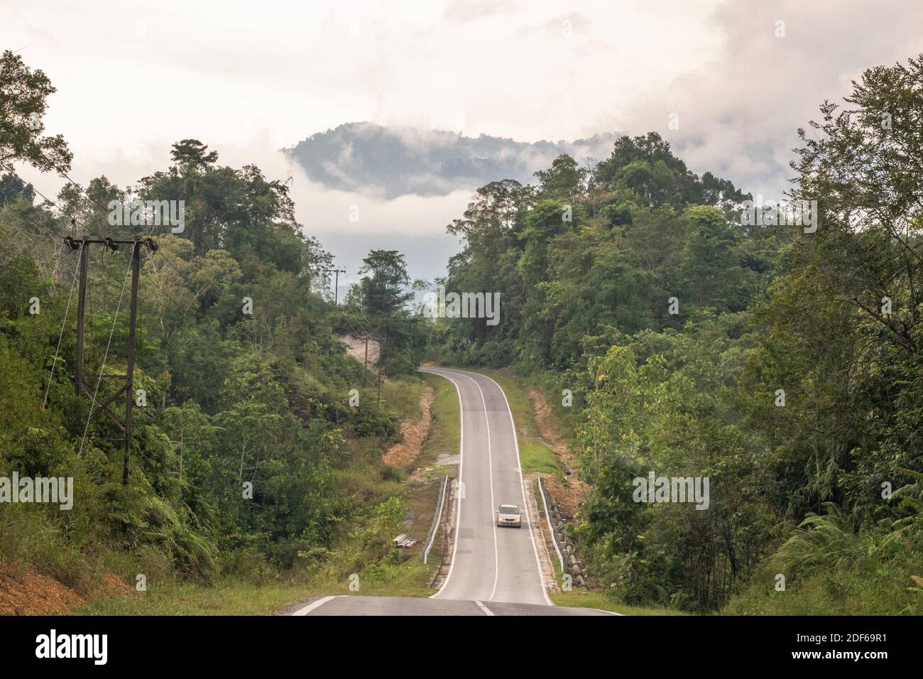 The road to Tebedu, Sarawak, East Malaysia Stock Photo - Alamy