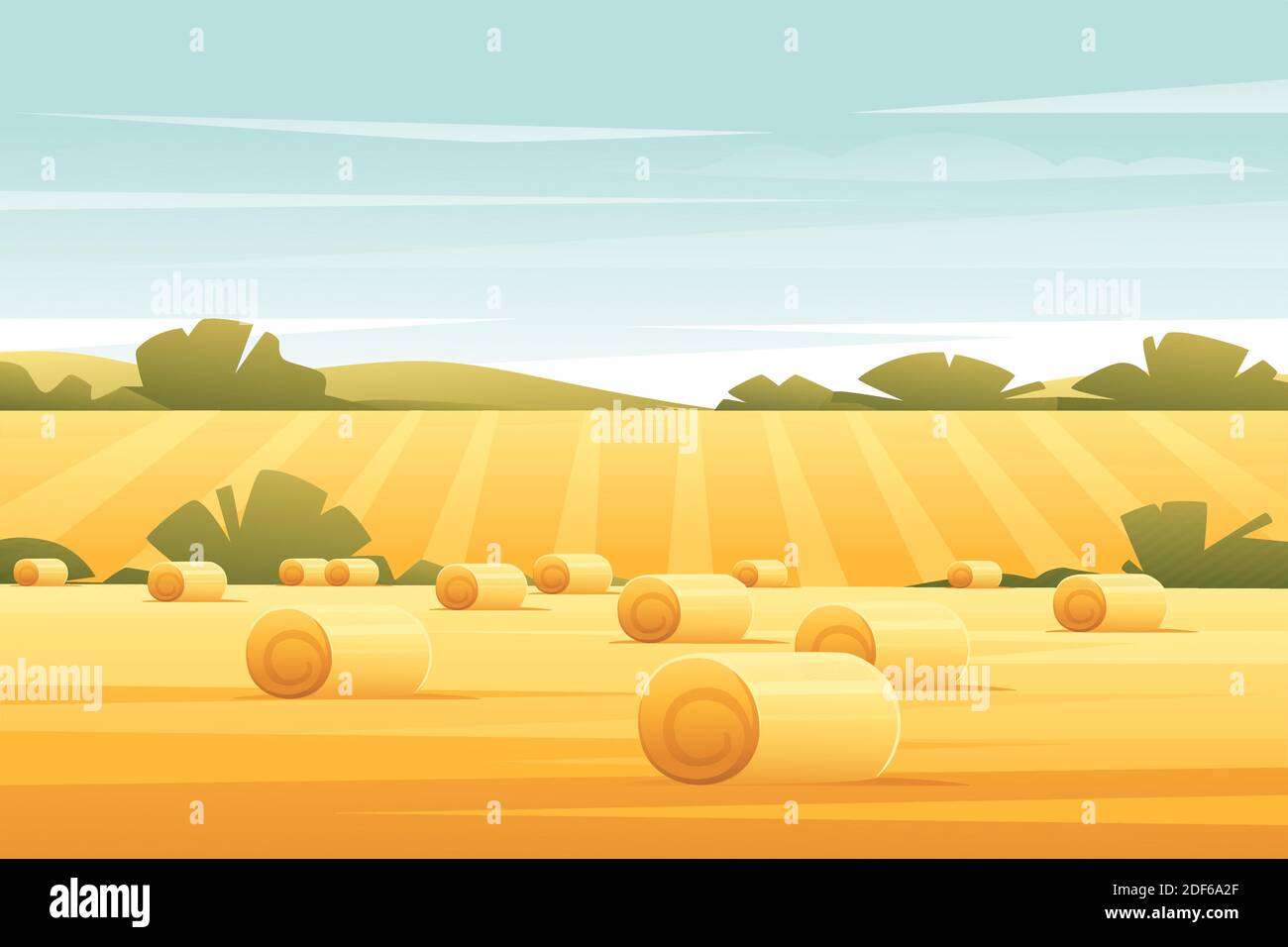 Hay Field Clipart