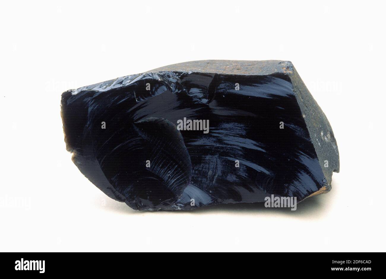 Obsidian volcanic glass conchoidal fracture Cut Out Stock Images ...