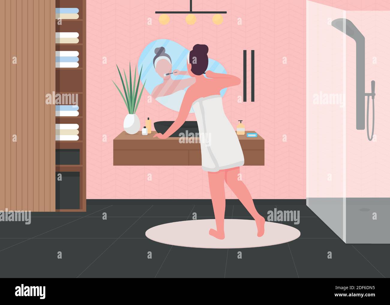 Daily routine activities Stock Vector Images - Alamy