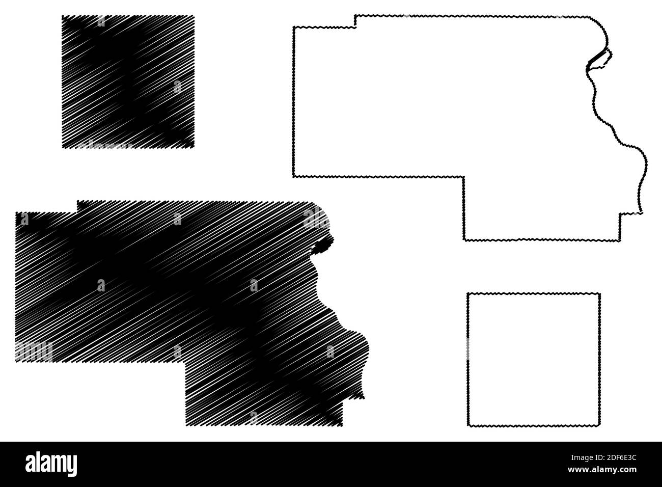 Wheeler and Thurston County, Nebraska (U.S. county, United States of ...
