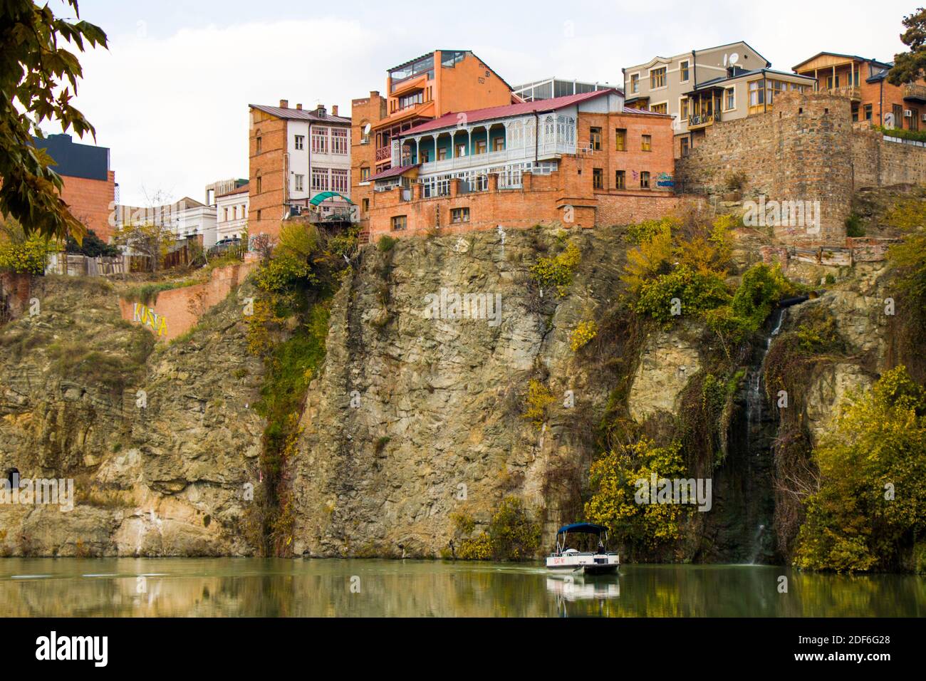 Tbilisi, Georgia - December 1, 2020: Tbilisi city center, old famous ...