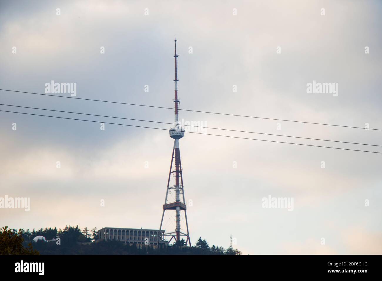 Tbilisi TV tower landscape and view Stock Photo - Alamy