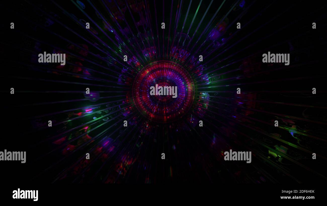 Dark lights effects reflections and particles 3d illustration ...