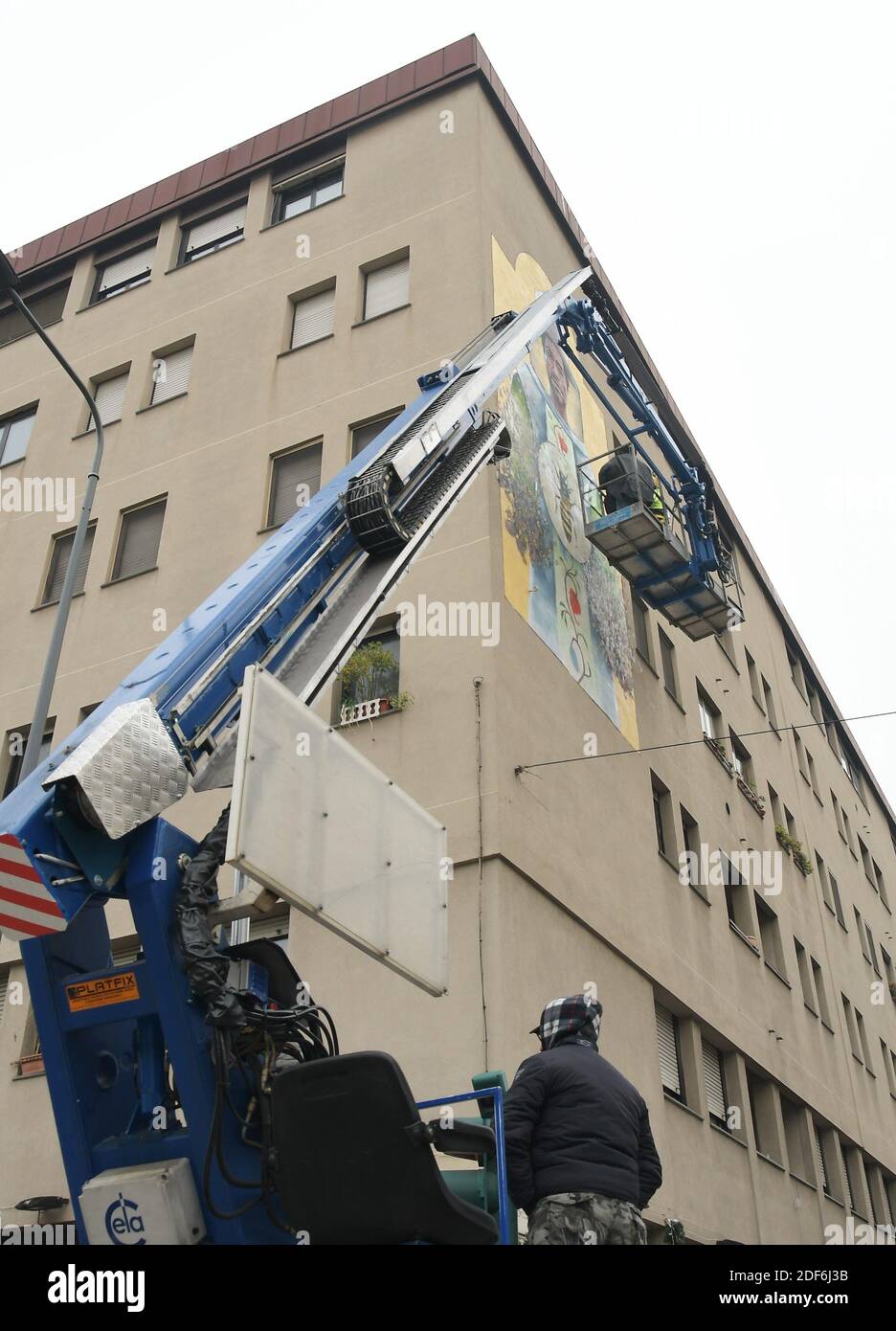 Milan, Italy. 03rd Dec, 2020. Milan, Italy A large mural in corso 22 ...