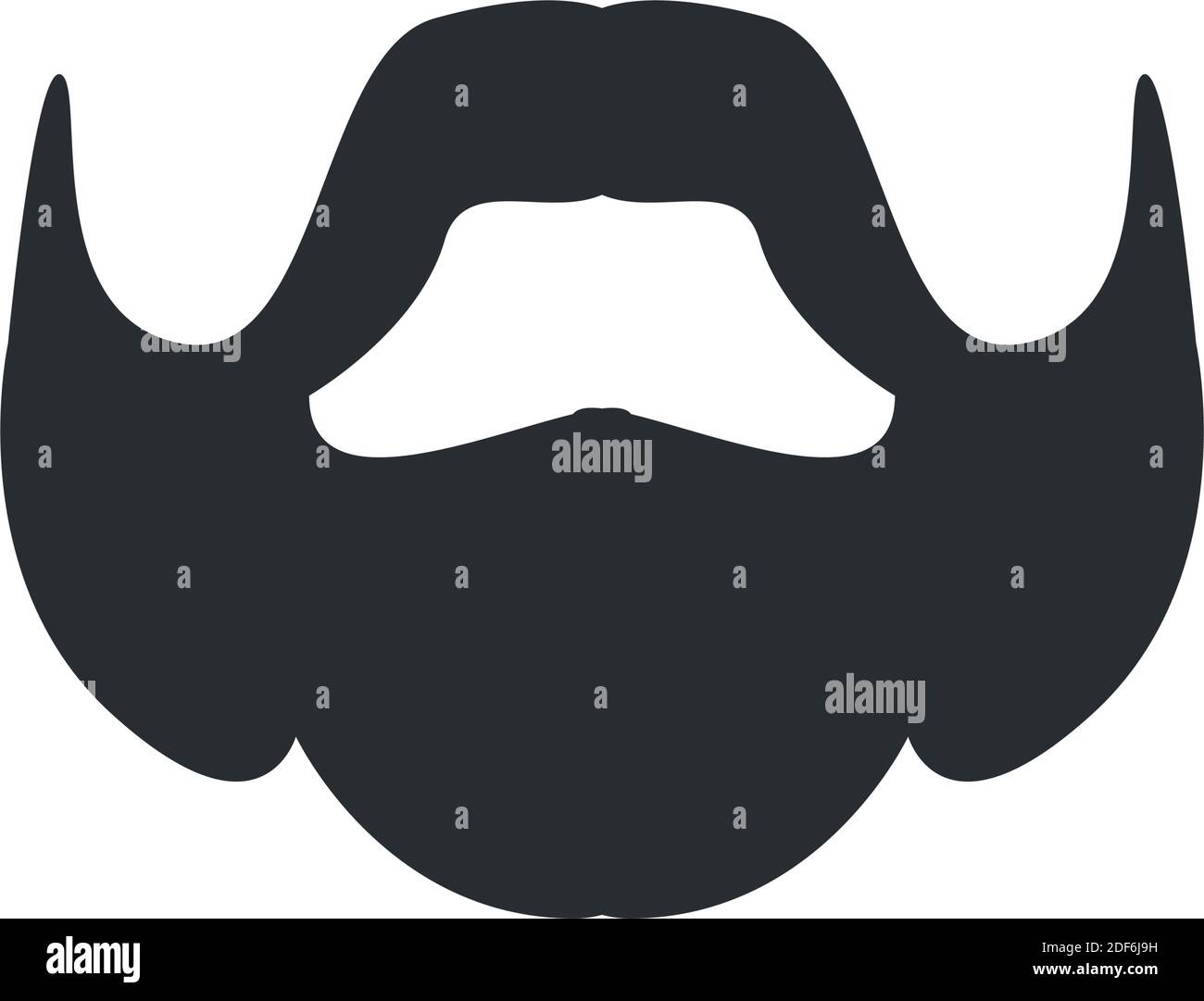 beard of man design, hipster and gentleman theme Vector illustration ...