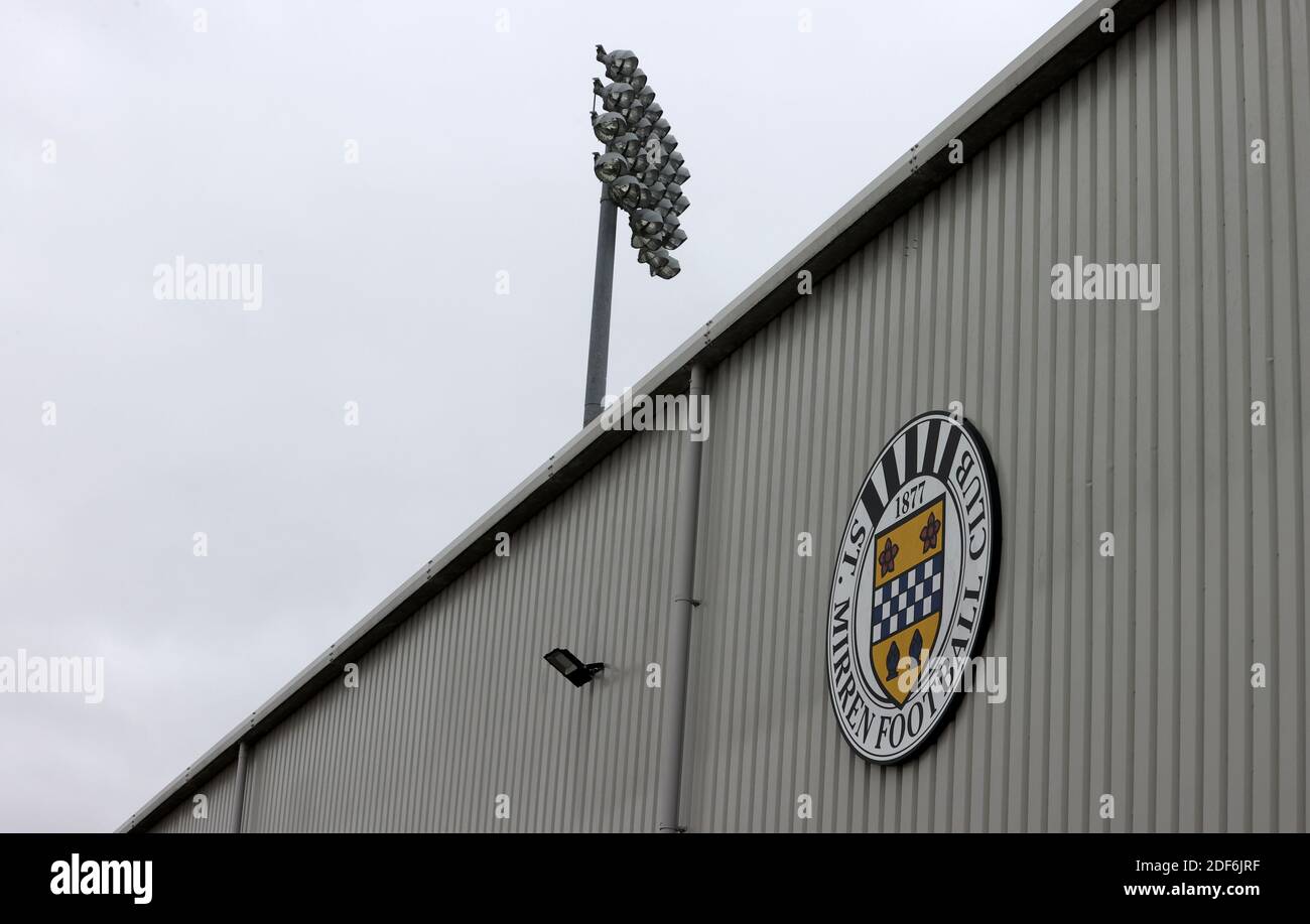 File photo dated 16-09-2020 of A general view a St Mirren logo at the ...