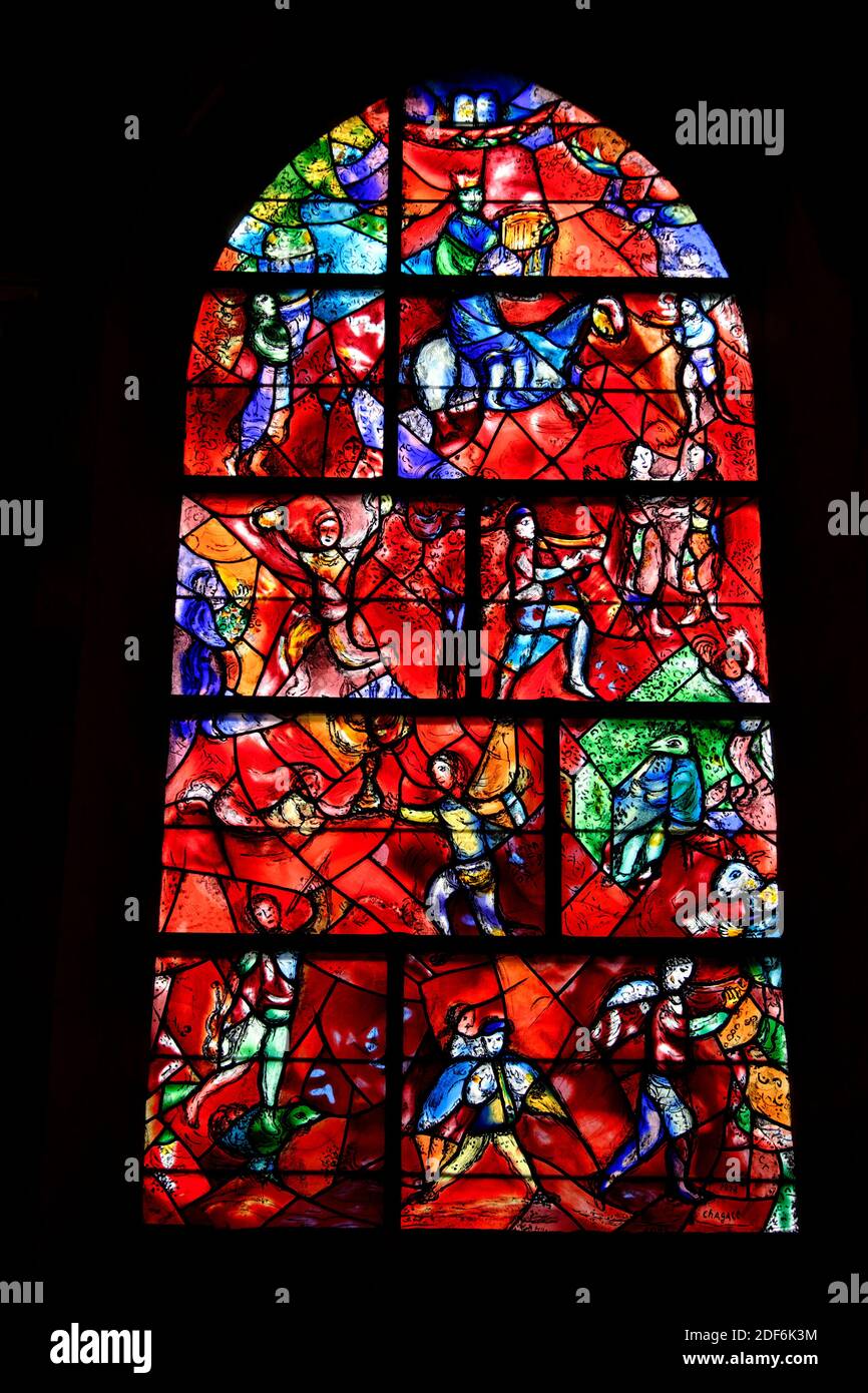 Stained glass windows by marc chagall hi-res stock photography and ...