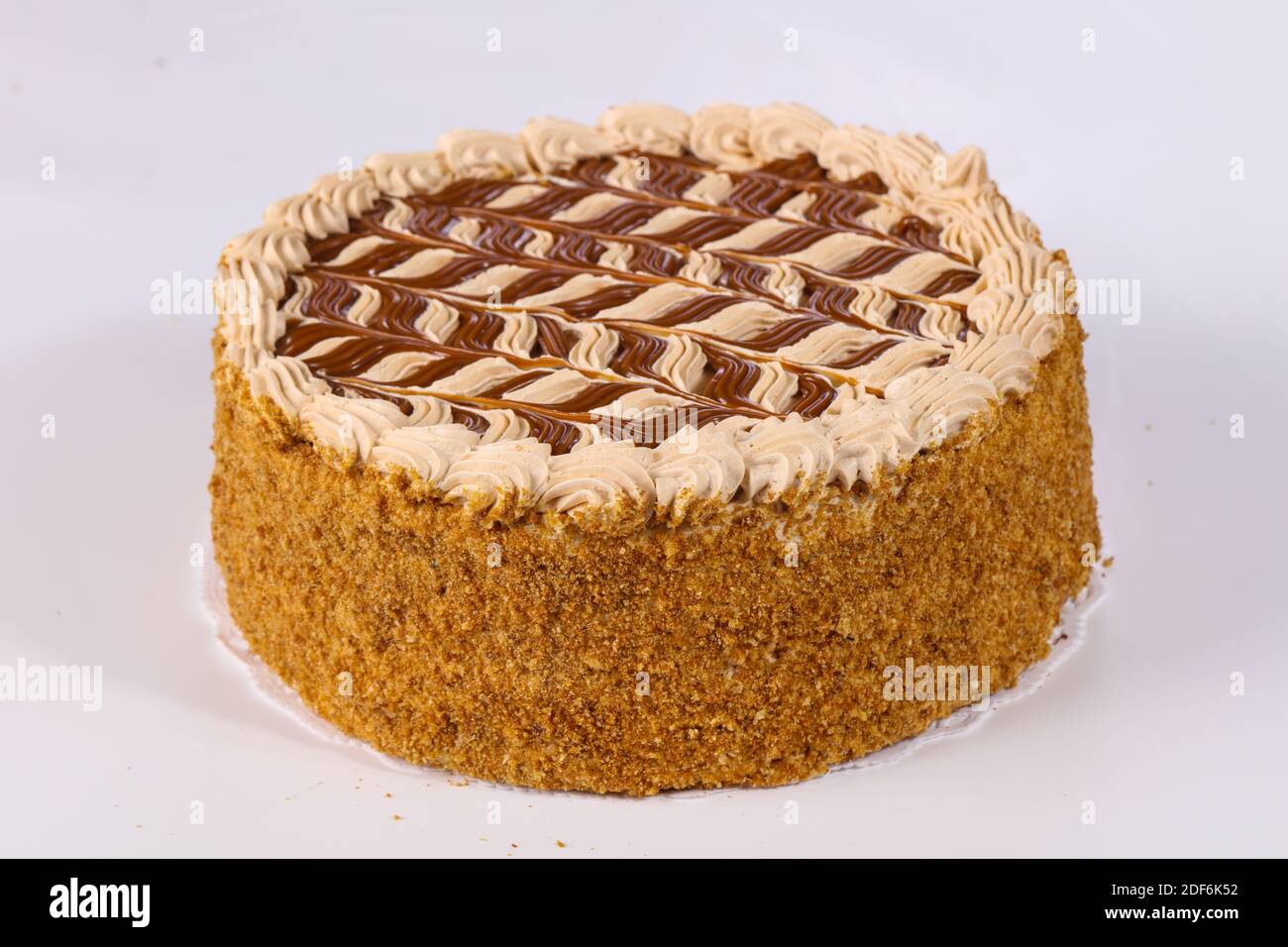 Sweet tasty cake with cream Stock Photo - Alamy