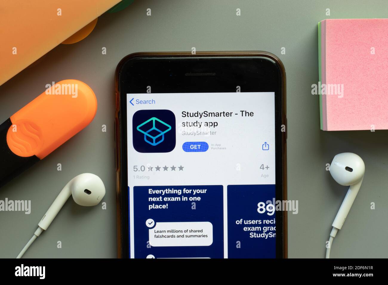 New York, USA - 1 December 2020: StudySmarter mobile app icon on phone ...