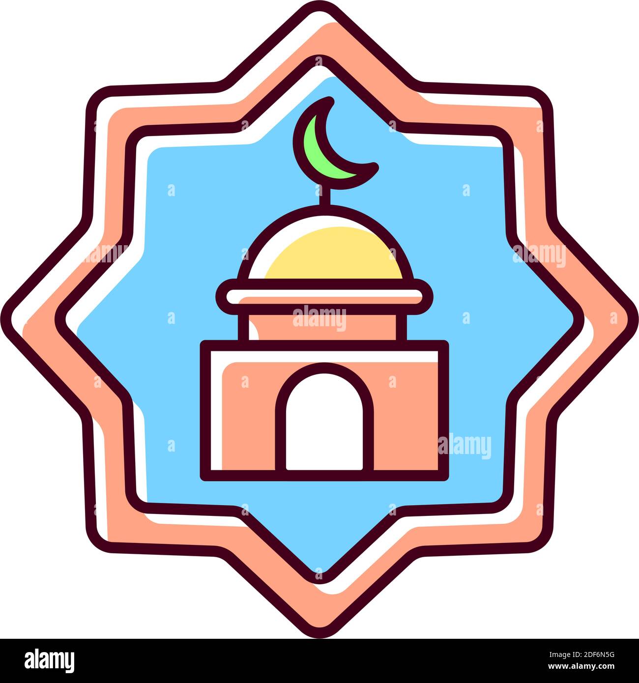 Ramadan holiday color icon Stock Vector Images - Alamy