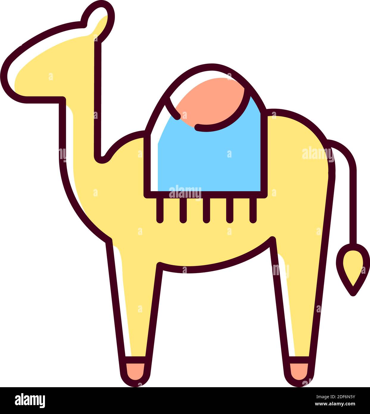 Camel RGB color icon Stock Vector Image & Art - Alamy